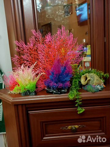 Растения для аквариума искусственные