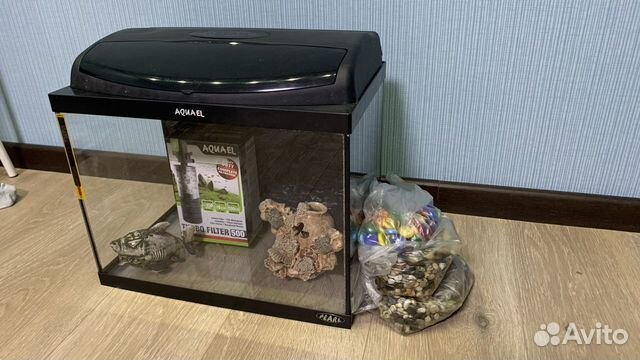 Аквариум aquael pearl с подсветкой, 20 литров, б/у