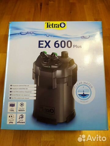 Tetra ex 600 plus, внешний фильтр для аквариума