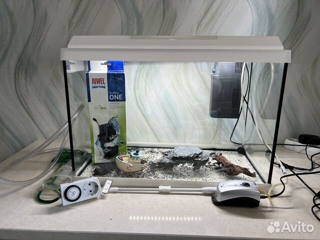 Аквариум белый juwel 70 л б/у + все необходимое