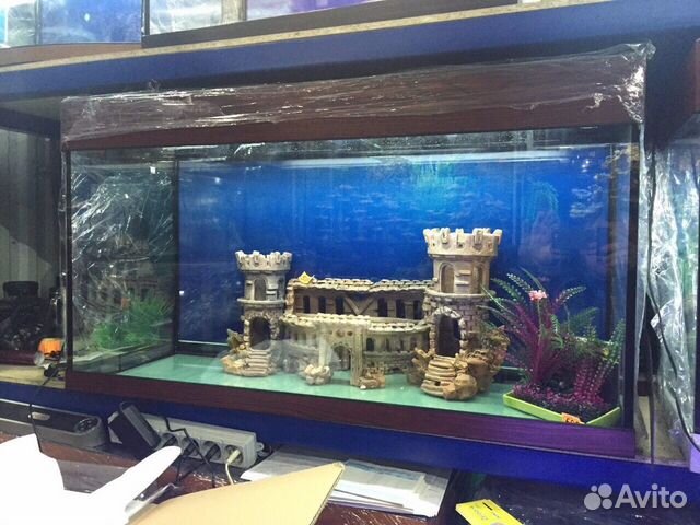 240л прямоугольный акв 120x40x56. Бесплат доставка