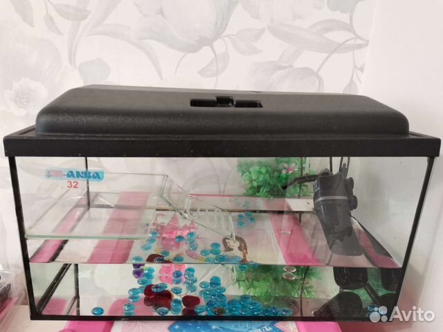 Аквариум для черепах 32литра