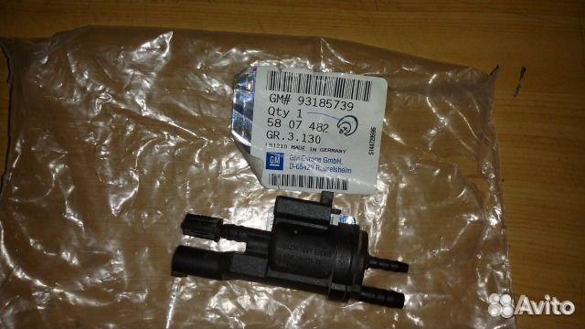 Электромагнитный клапан, opel, 93185739 купить в Москве | Запчасти | Авито